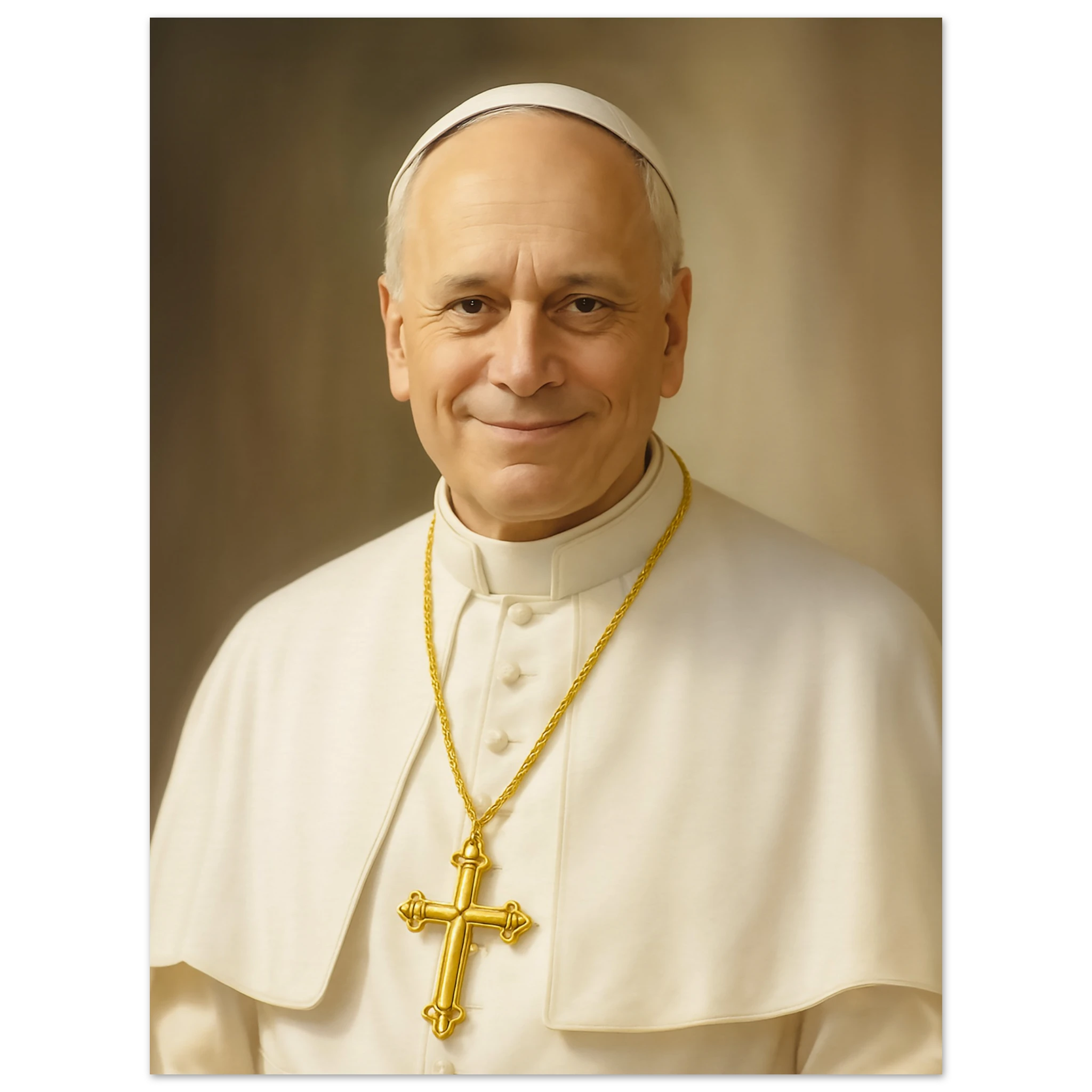 Museum-Quality Matte Paper Poster (Imperial) Portrait of Pope Leo XIV ...