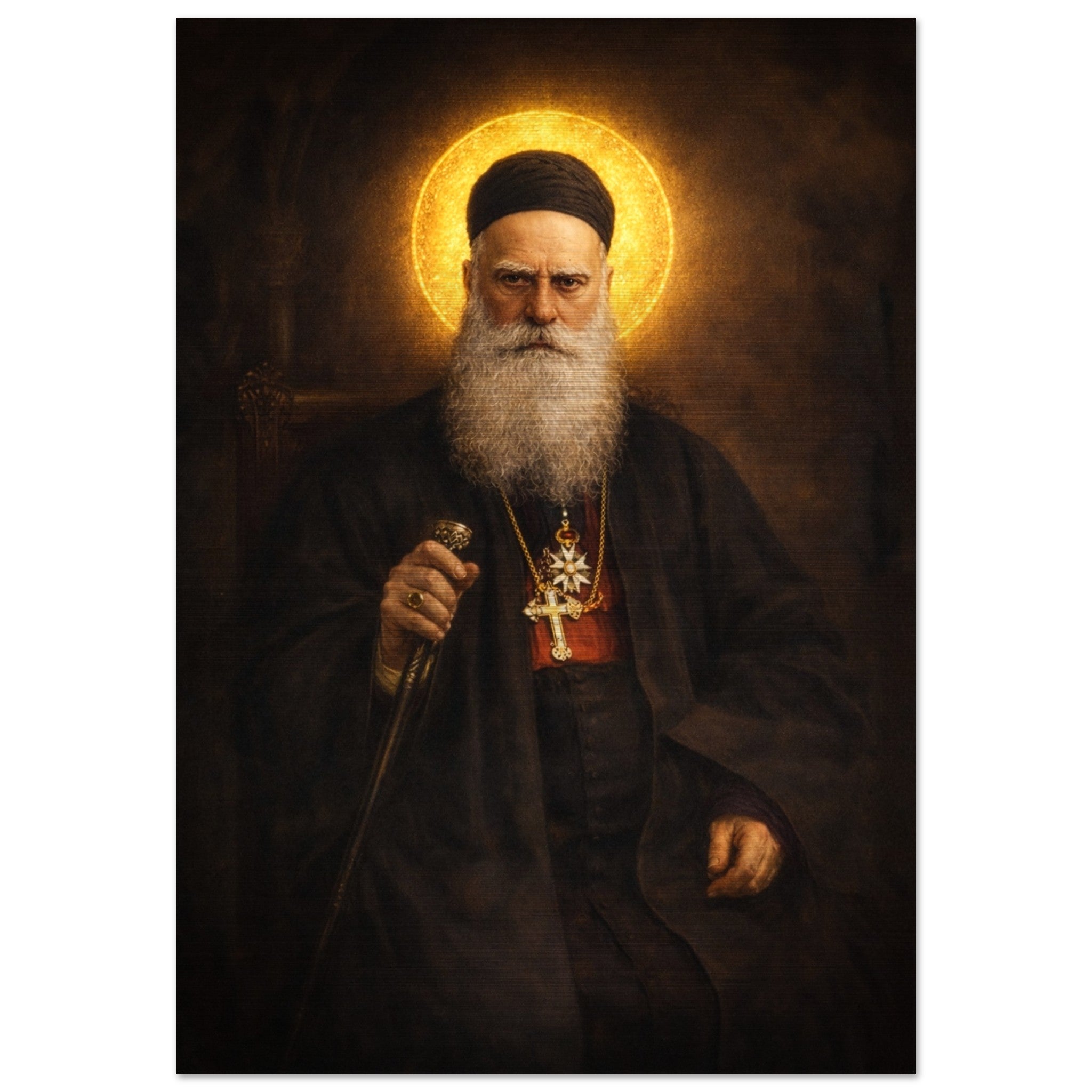 Venerable Patriarch Elias Boutros Howayek Icon on Aluminum Plaque – Ma ...