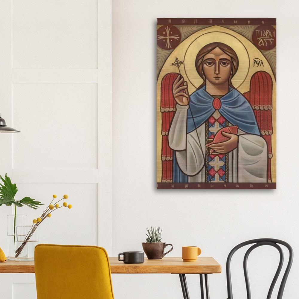 St. Raphael the Archangel - Coptic - Brushed Aluminum Print – Holy ...