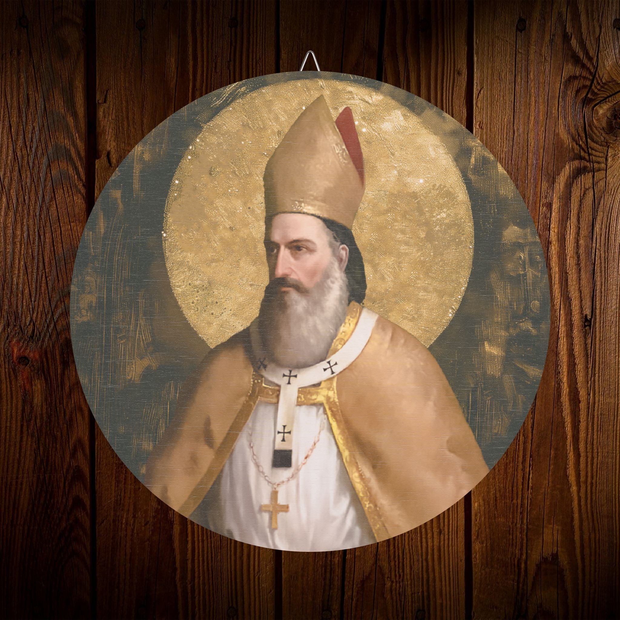 Blessed Estephan El Douaihy Maronite Patriarch Wood Circular Icon ...